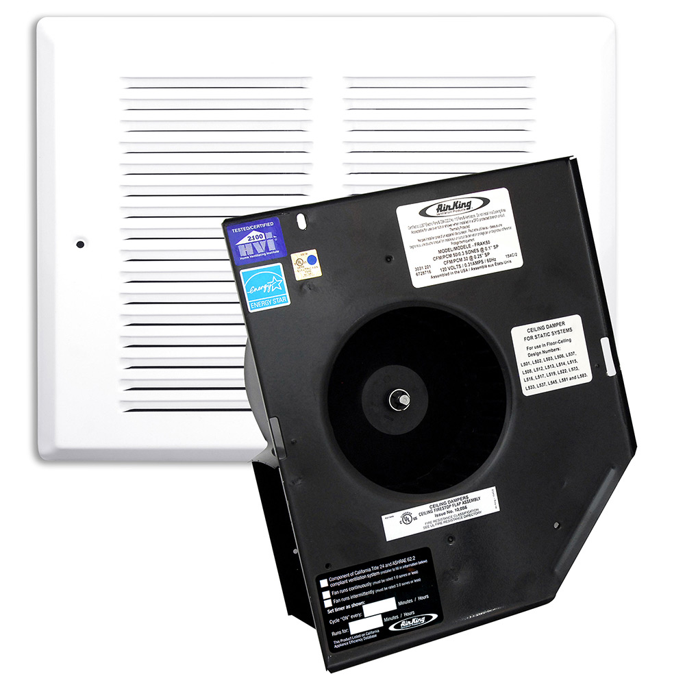 ENERGY STAR® Certified Fire Rated Exhaust Fans - Air King